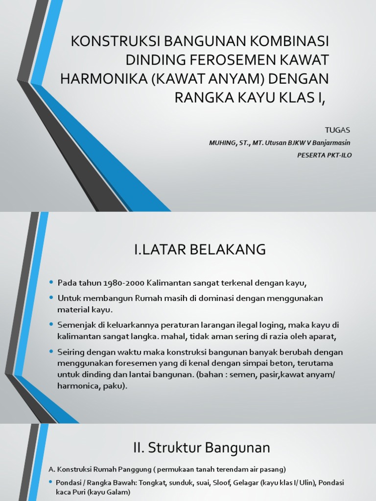 Dinding Simpai Beton Rangka Kayu | PDF | Griya & Taman