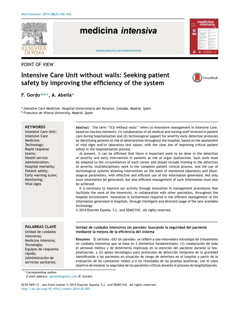ICU Without Wall | PDF | Intensive Care Unit | Intensive Care Medicine