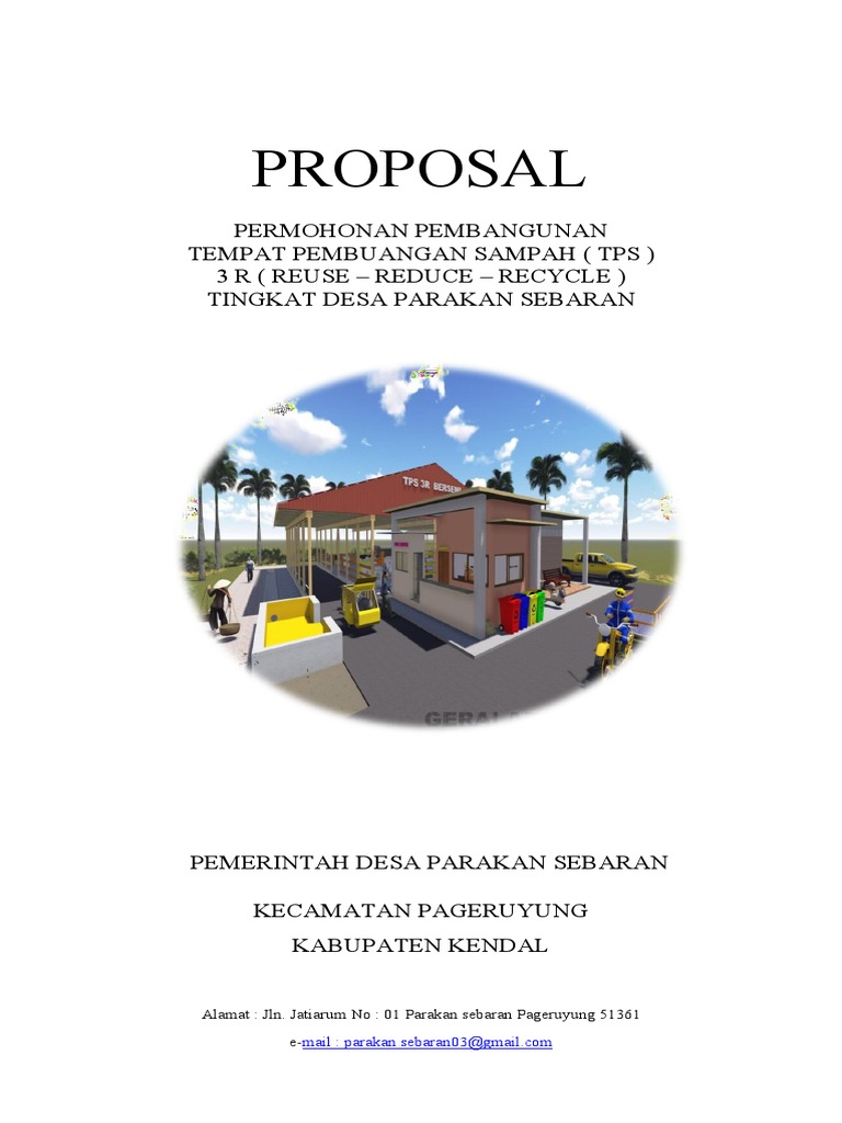 Proposal Tps 3r-Desa Parakan Sebaran | PDF | Griya & Taman