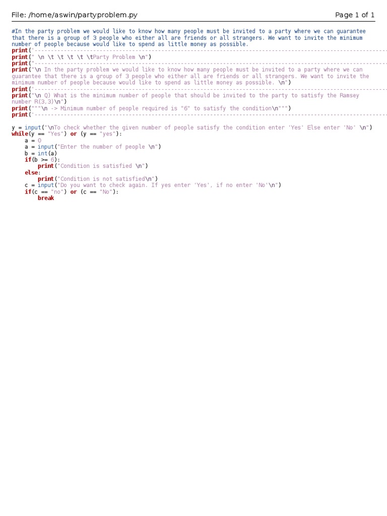 File: /home/aswin/partyproblem - Py Page 1 of 1: /N/T/T/T/T/T /N /N /N /N /N /N /N /N /N /N /N ...