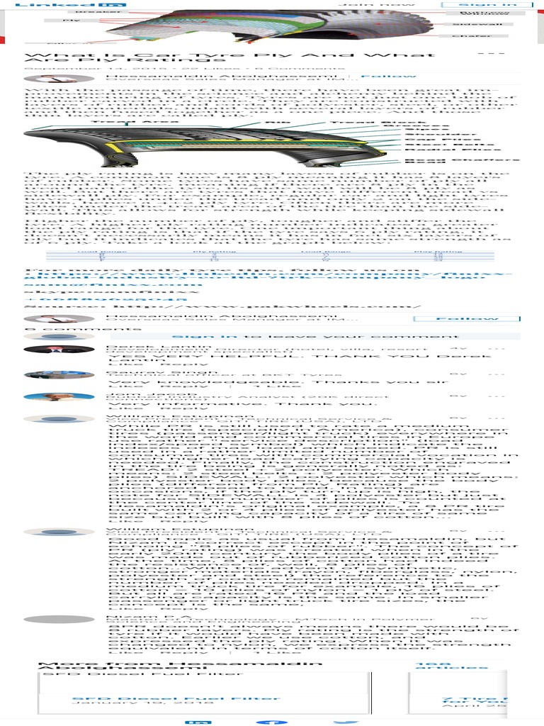 What Is Car Tyre Ply and What Are Ply Ratings | PDF | Tire | Materials