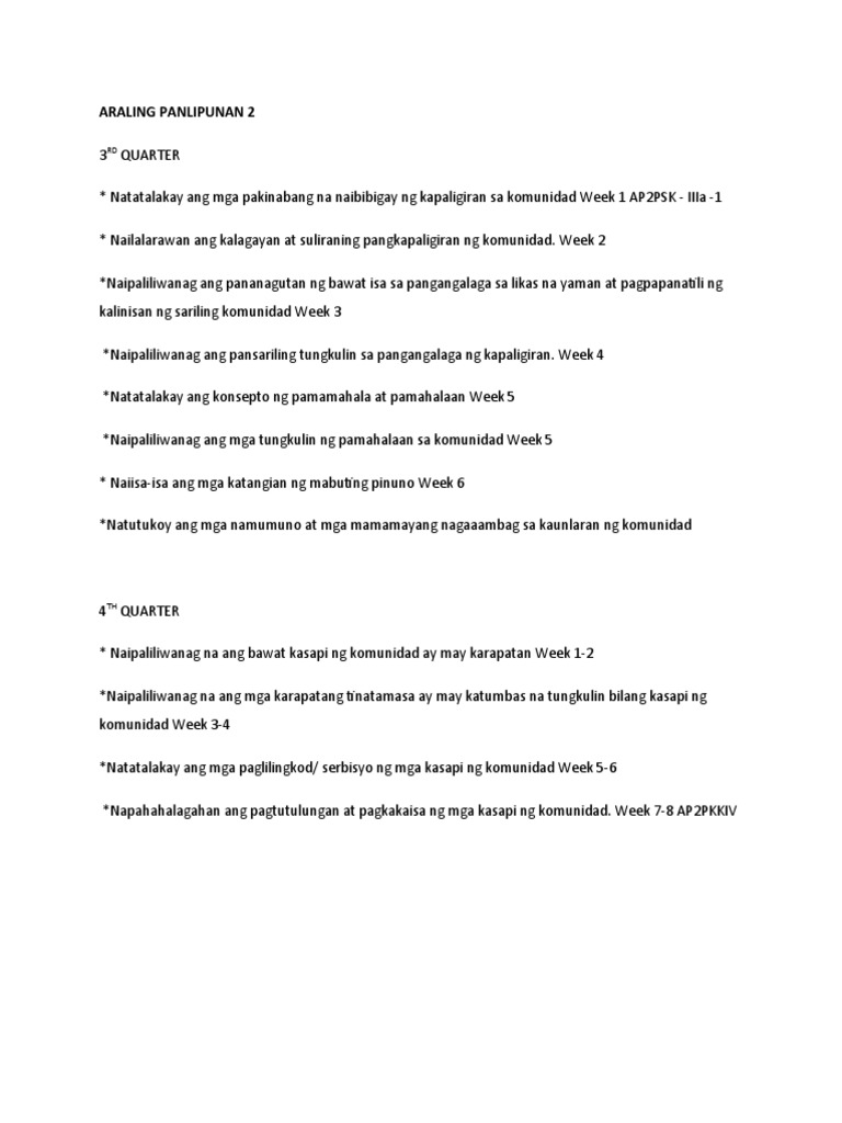 Learning Competencies | PDF