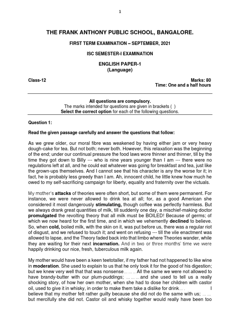 English Language Paper | PDF | Charles Dickens | Great Expectations