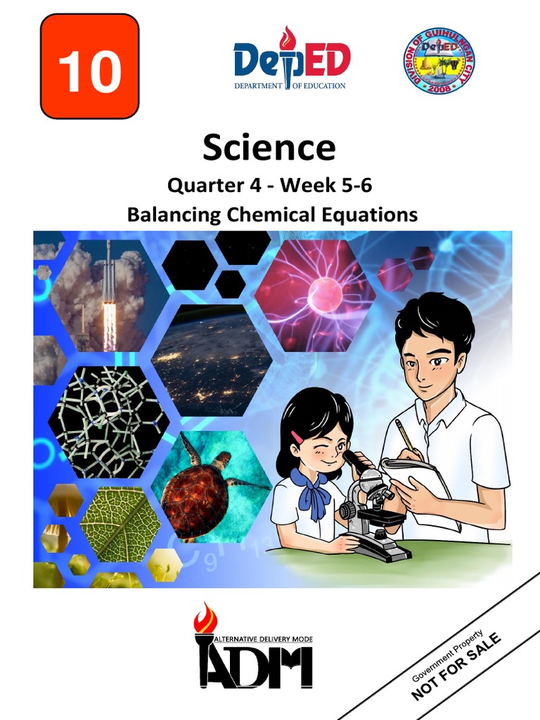 Science10 Quarter4 Week5-6 Balancing-Chemical-Equations | PDF | Chemistry | Reaction Rate