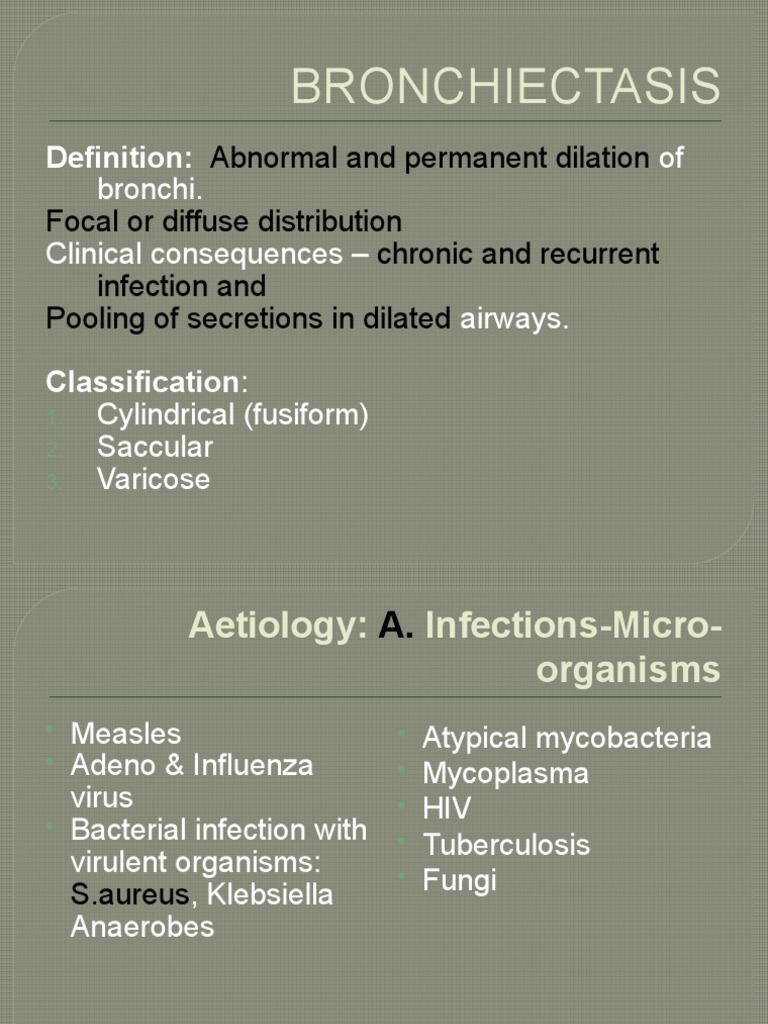 Bronchiectasis | PDF | Medicine | Immunology