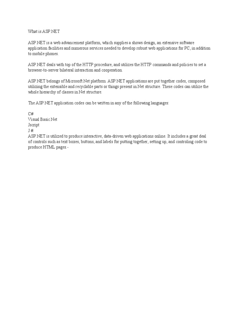 What Is ASP | PDF | Business