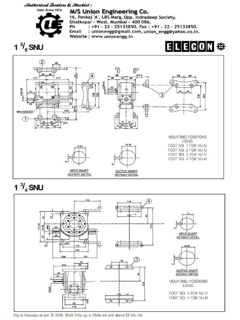 Elecon Gearbox Catalogue | PDF
