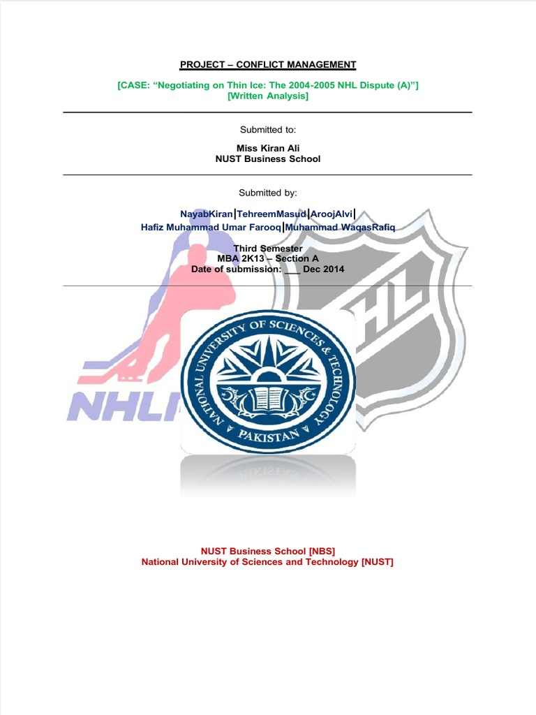 Fdocuments - in - NHL Case Study Solution | PDF | National Hockey ...