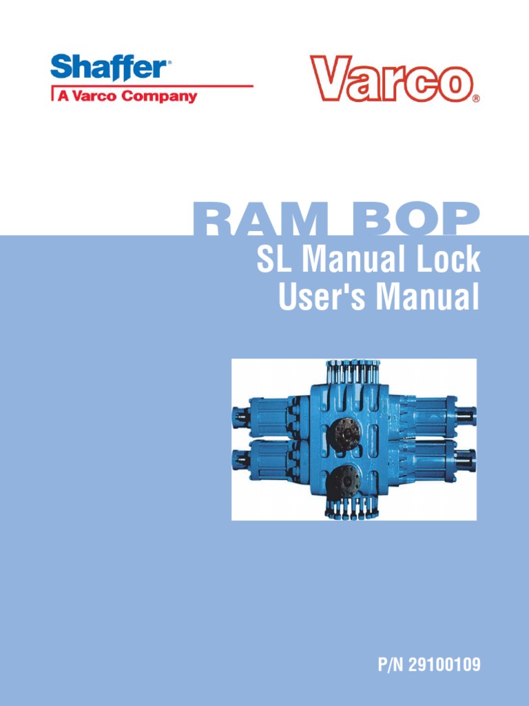 SL Manual Lock 13 58 SHAFFER RAM BOP Page-1-5 | PDF | Mechanical ...