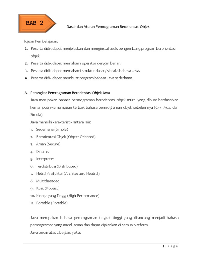 Panduan Dasar Java untuk Pemula | PDF | Komputer