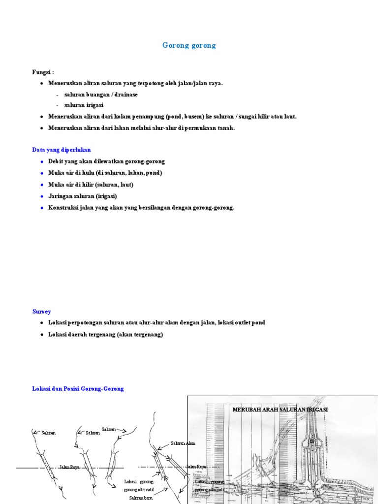 Gorong Gorong Saluran Irigasi | PDF