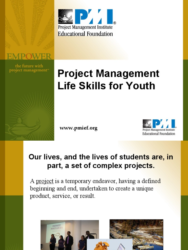 Project Management Life Skills For Youth | Download Free PDF | Project ...