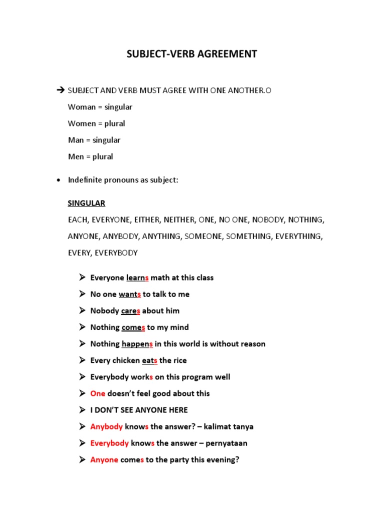 Subject-Verb Agreement Rules Explained | PDF | Plural | Grammatical Number