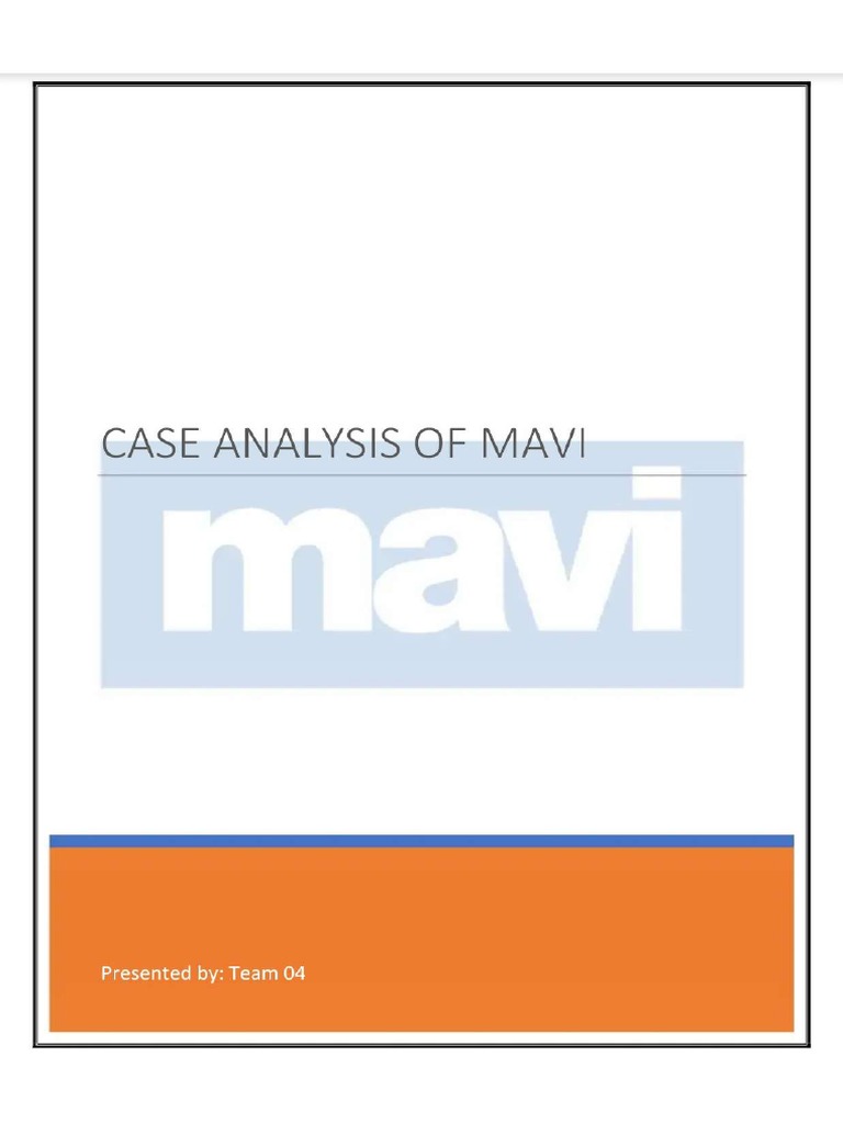 Mavi - Case Analysis | PDF