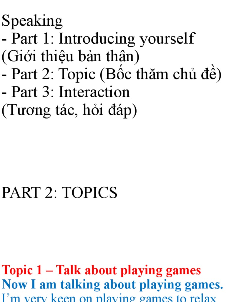 Speaking B1 - Part 2 | PDF | Lunch