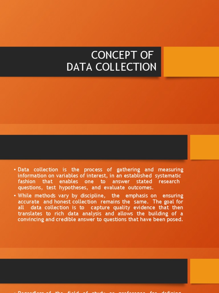 Concept of Data Collection | PDF | Data Collection | Qualitative Research