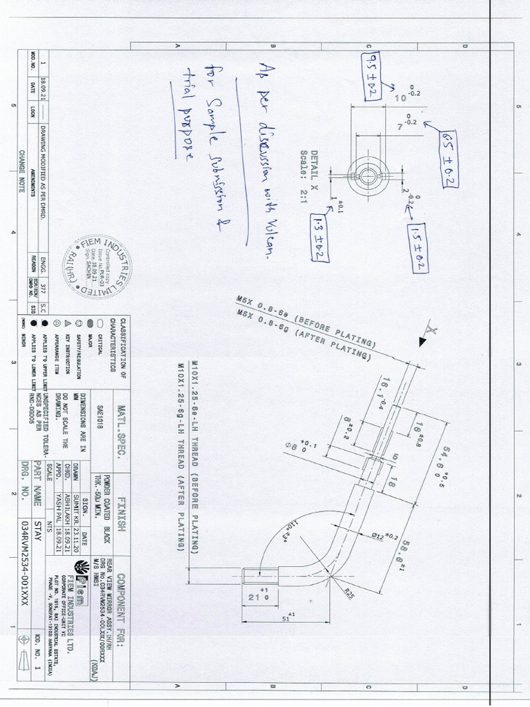 K0AJ RVM Rod Modified Dwg. (For Reference) | PDF