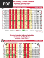 Weekday Train Schedule 10 7 24 | PDF | Albuquerque | Passenger Rail ...
