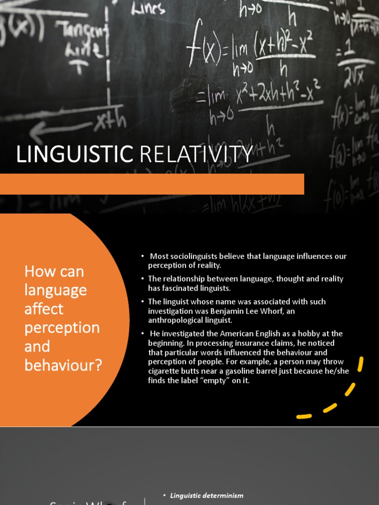 Presentation Linguistic Relativity | PDF