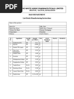 Sample Batch Sheet Template | PDF