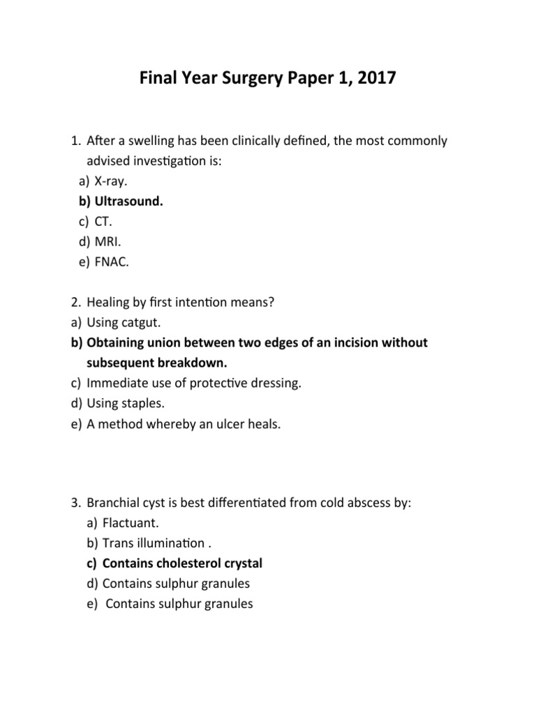 Surgery Paper 1-1 | PDF | Shock (Circulatory) | Thyroid