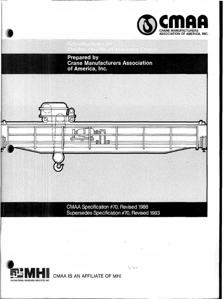 Cmaa Specification 70 | PDF | Crane (Machine) | Force