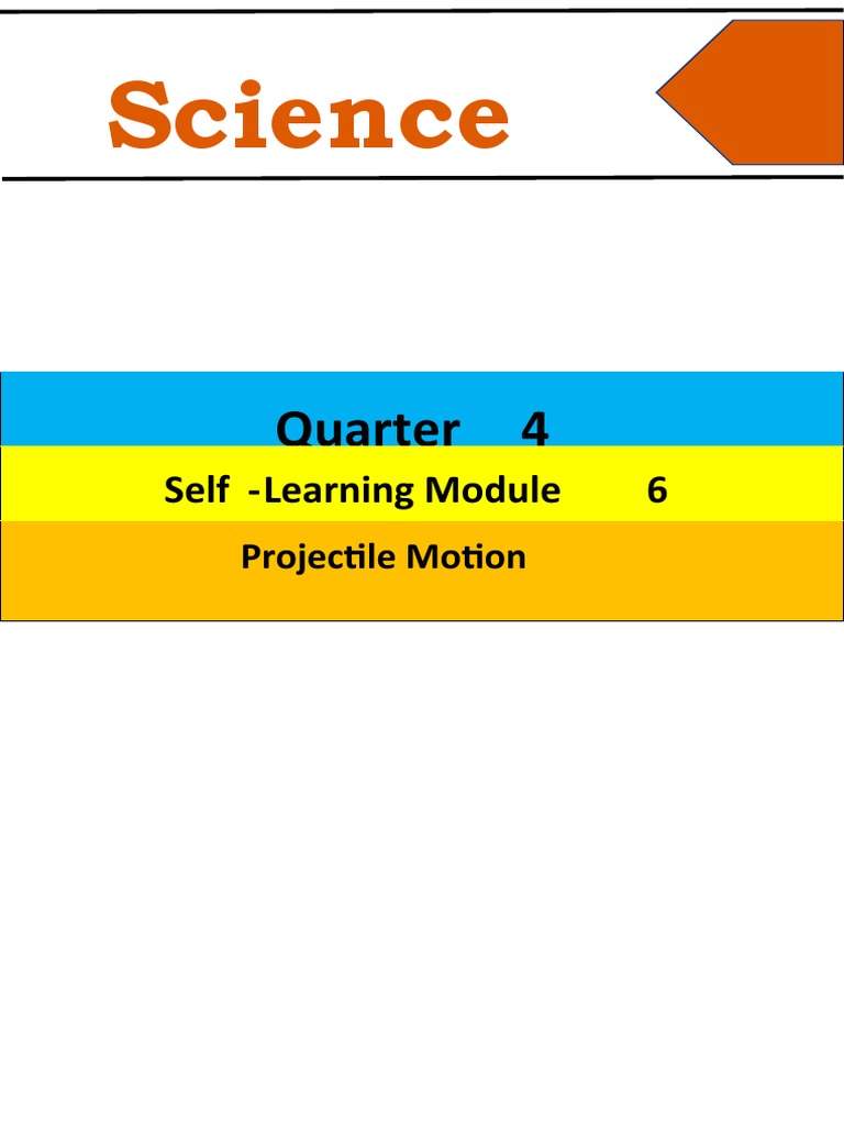 Science9 Q4 SLM6 | PDF | Projectiles | Trajectory
