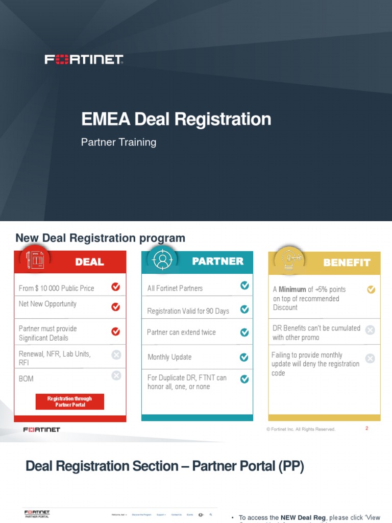 Deal Reg PARTNER Training | PDF | Information Age | Information ...