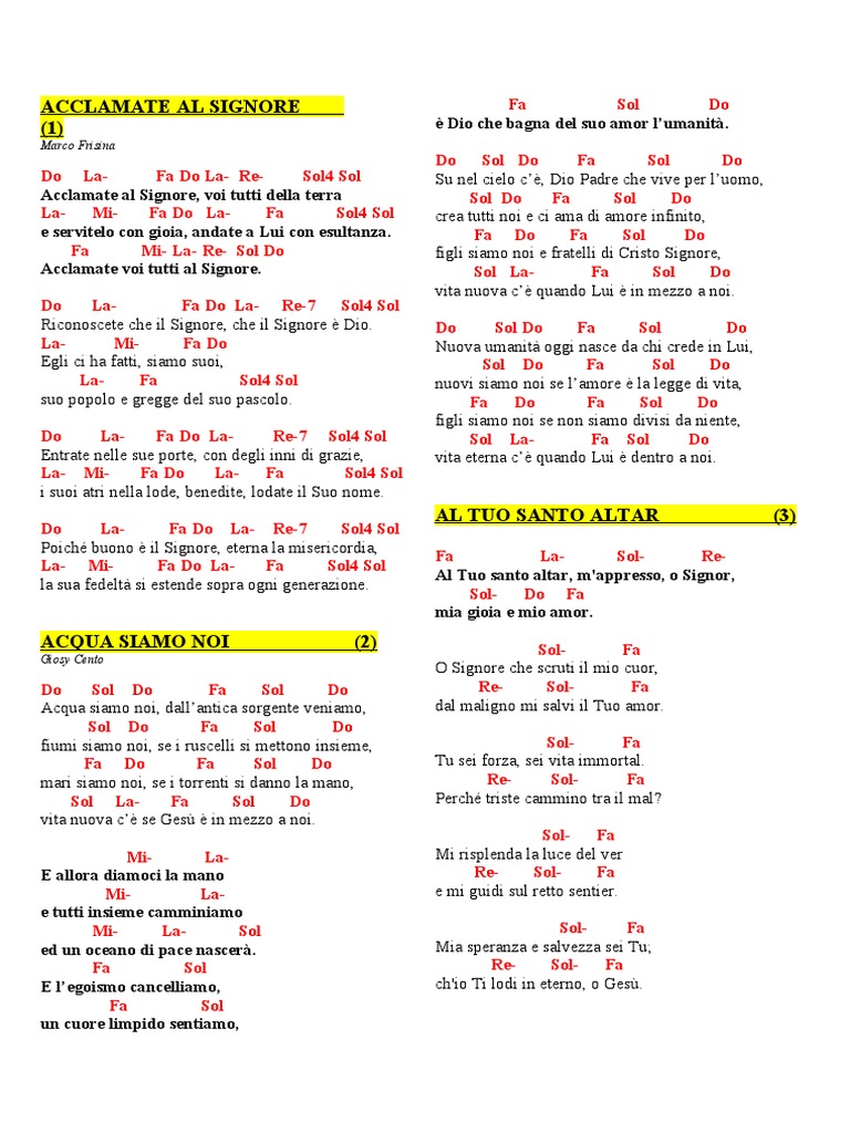 Libretto Accordi | PDF