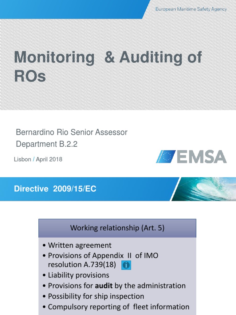EMSA Experience As Presented | PDF | Audit | Quality Management System