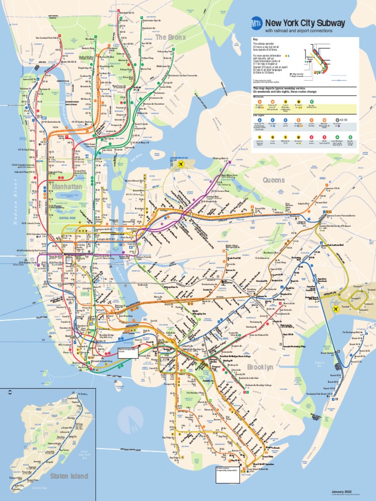 Subway Map | PDF | New York City