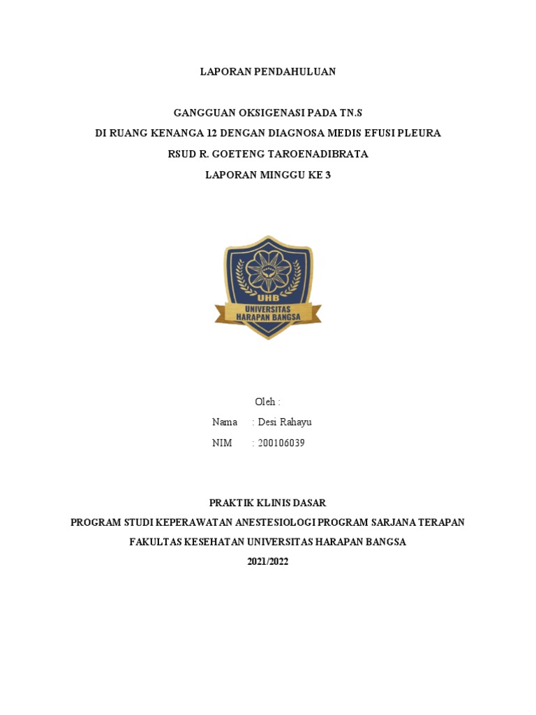 LP Oksigenasi - Desi Rahayu | PDF | Pengembangan Diri | Kesehatan Holistik