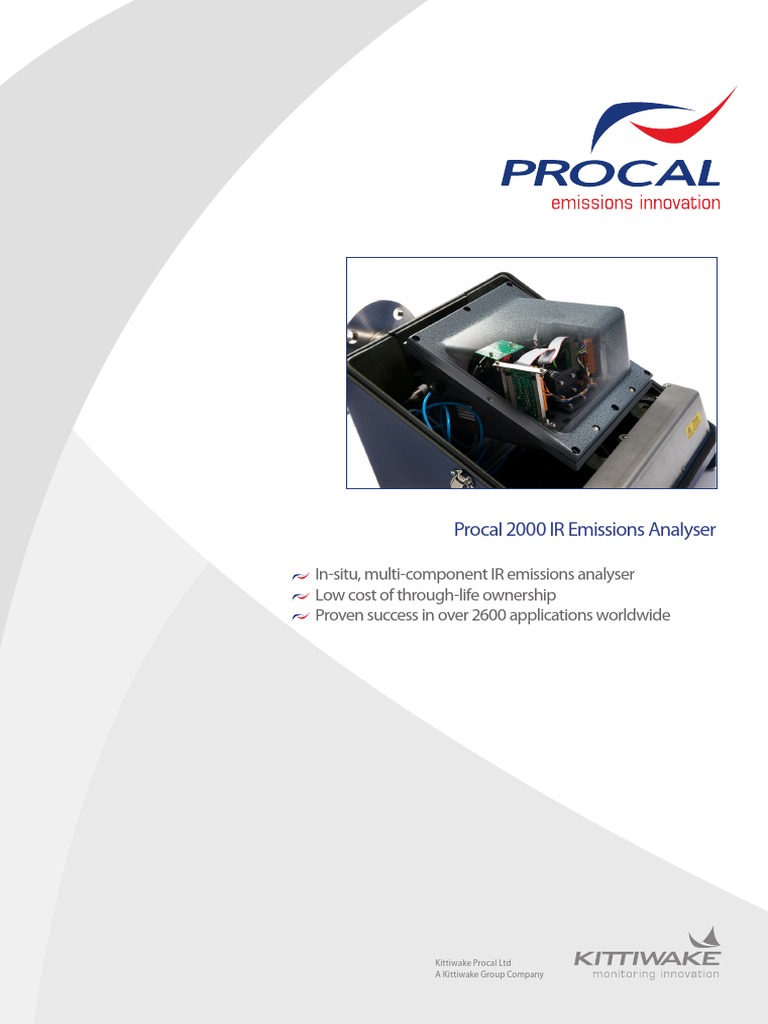 Procal 2000 IR Emissions Analyser | PDF | Infrared | Gases