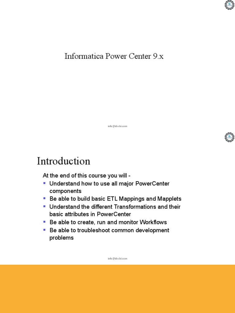Informatica Power Center 9 | PDF | Databases | Relational Database