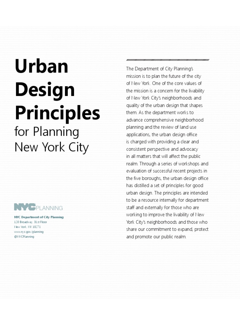 Urban Design Principles | PDF | Urban Design | Design