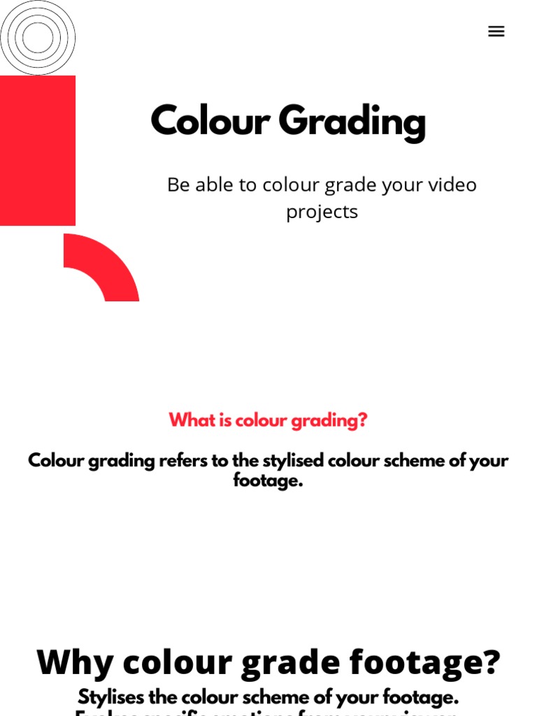 Colour Grading | PDF