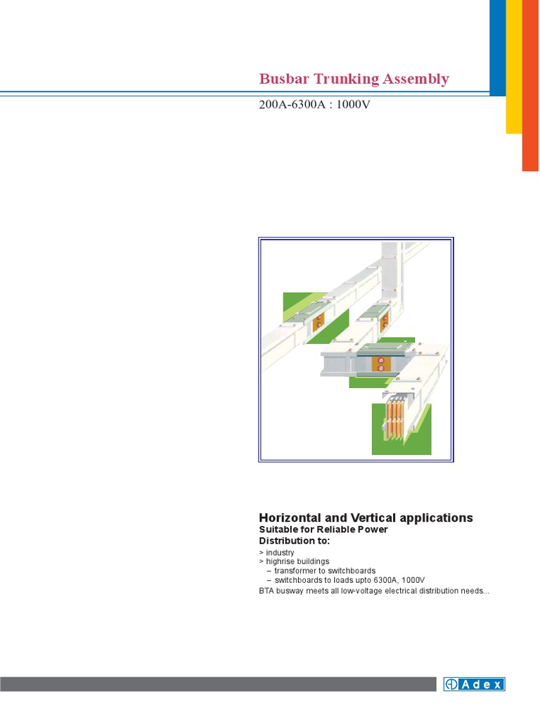Busbar Trunking Assembly: Horizontal and Vertical Applications | PDF ...