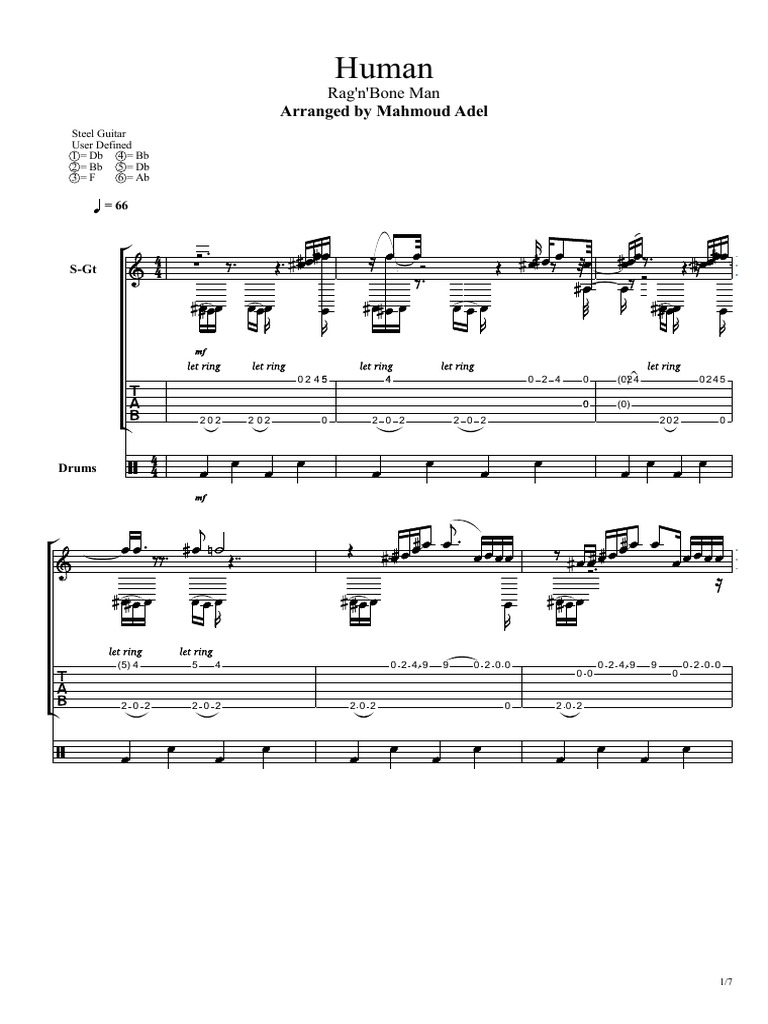 Rag'n'Bone Man - Human by Madel | PDF