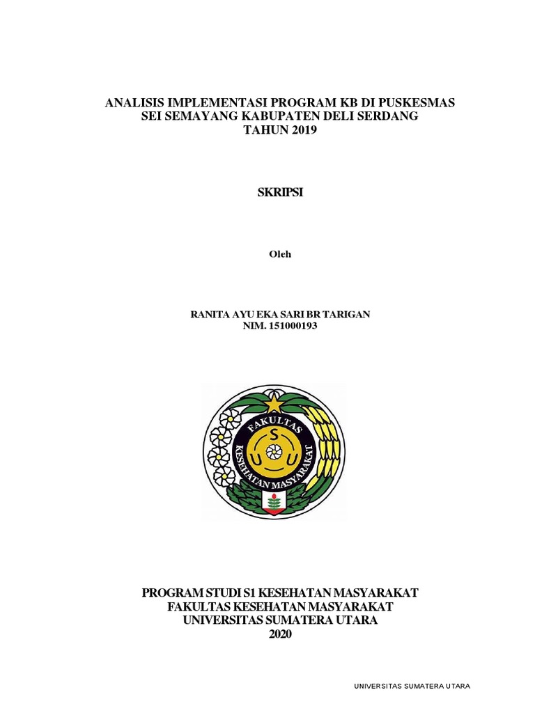 Penelitian Program KB Puskesmas | PDF | Pengembangan Diri