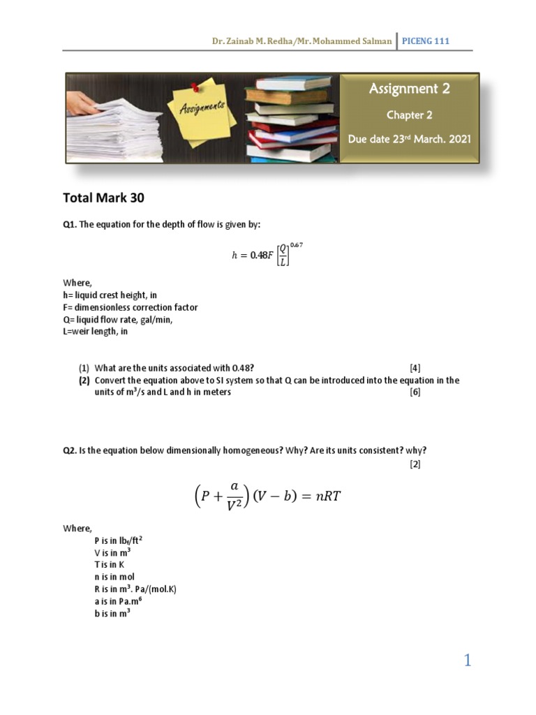 Total Mark 30: Assignment 2 | PDF | Significant Figures | Metrology
