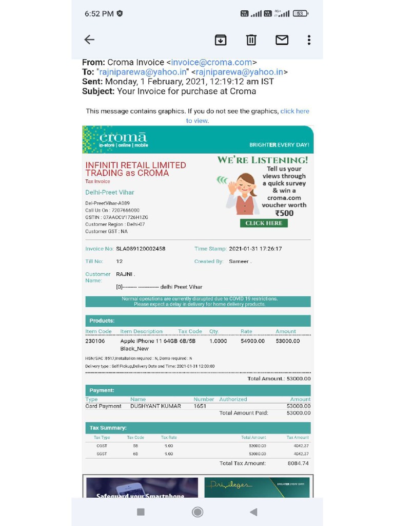 Invoice Iphone | PDF