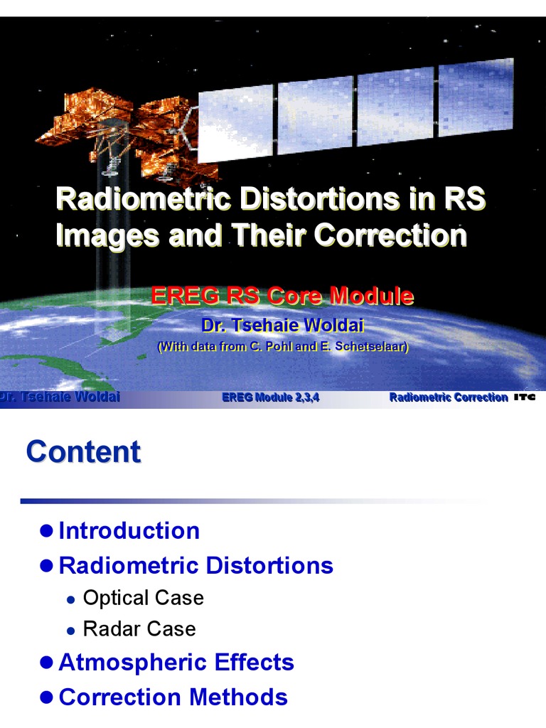 Radiometric Correction Methods in RS | PDF | Scattering | Remote Sensing