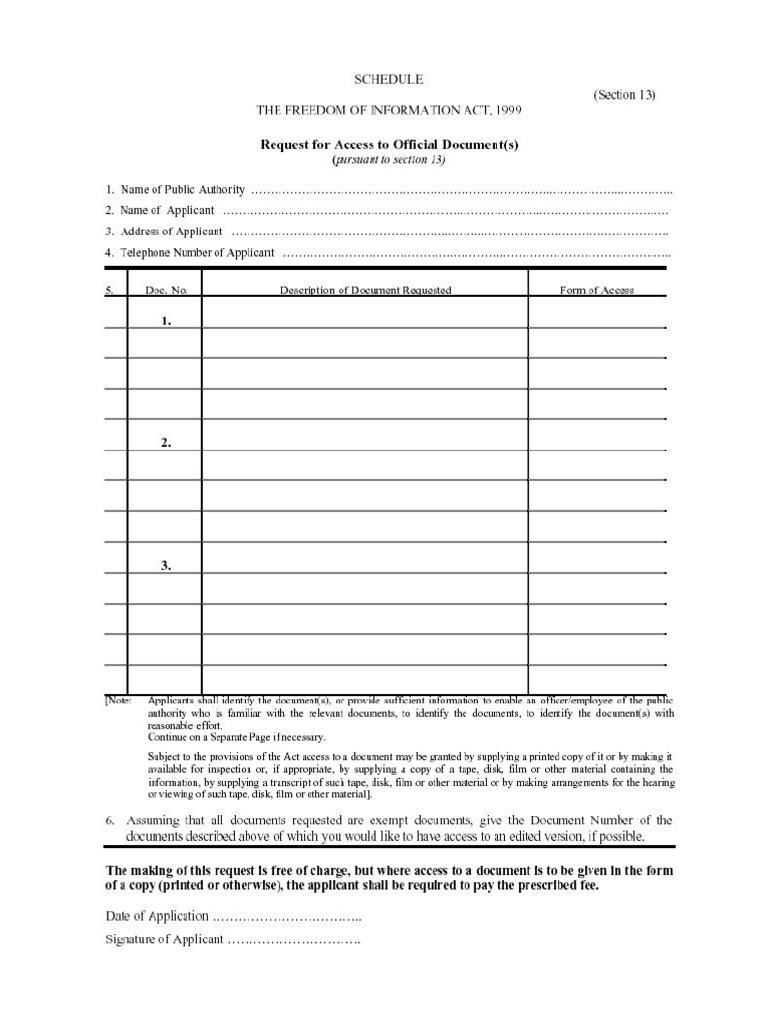 FOIA Request Form | PDF