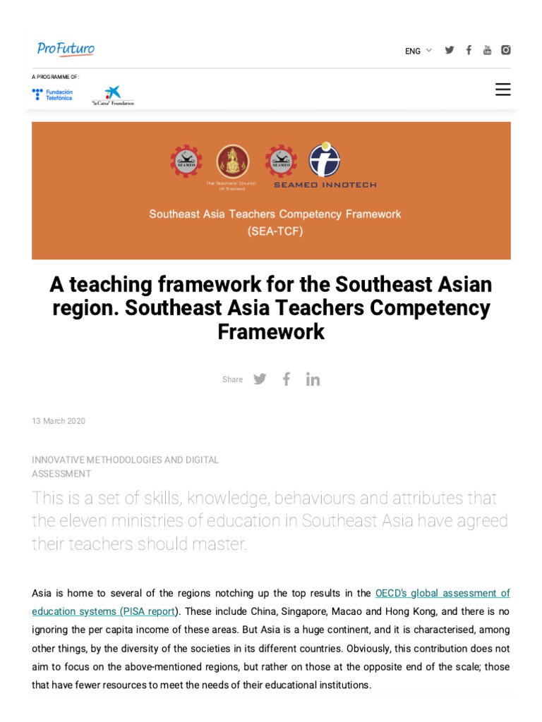 A Teaching Framework For The Southeast Asian Region. Southeast Asia ...