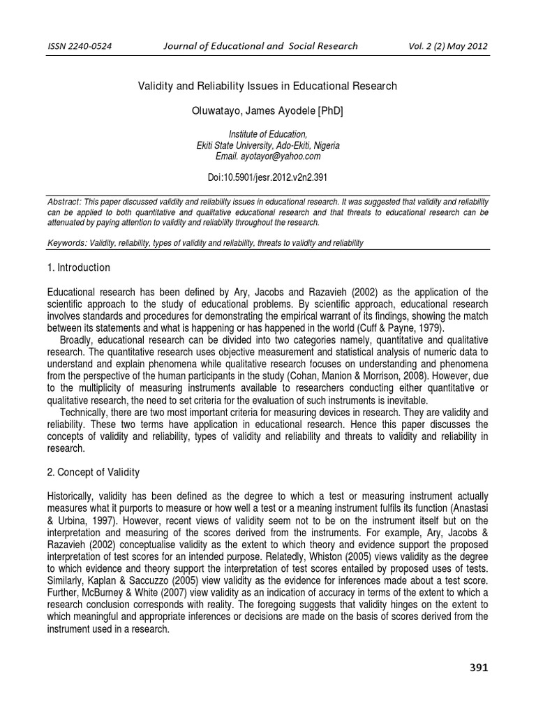 Face Validity-3 | PDF | Validity (Statistics) | Correlation And Dependence