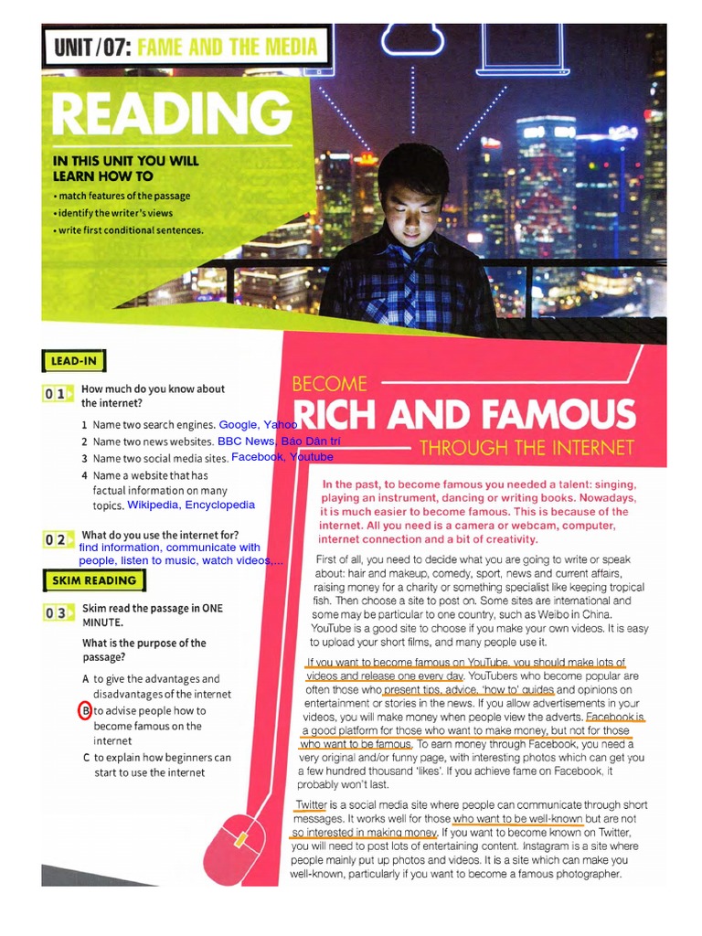 Ielts Reading - Unit 7 | PDF