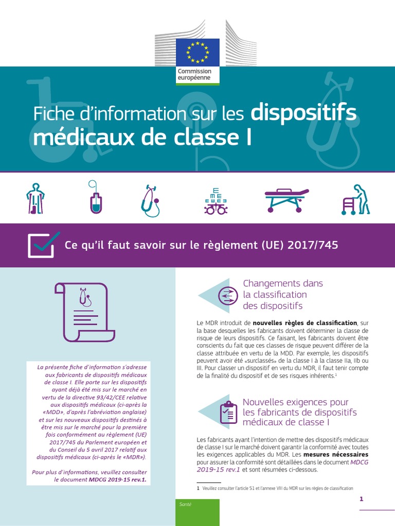 MD MDCG 2021 Factsheet-Cl1 FR | PDF | Dispositif médical