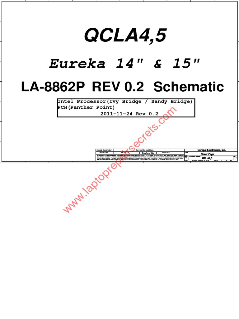 Samsung Np350v5x Qcla4qcla5 La-8862p Schematic | PDF | Computer ...