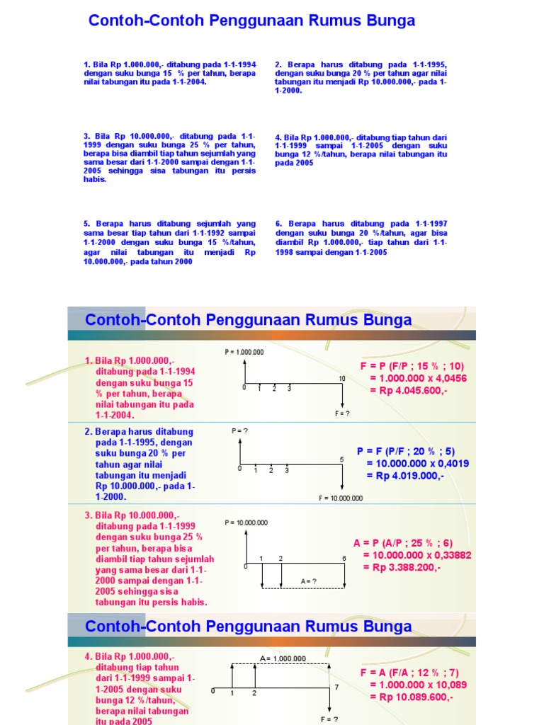 01-Contoh Soal Bunga | PDF