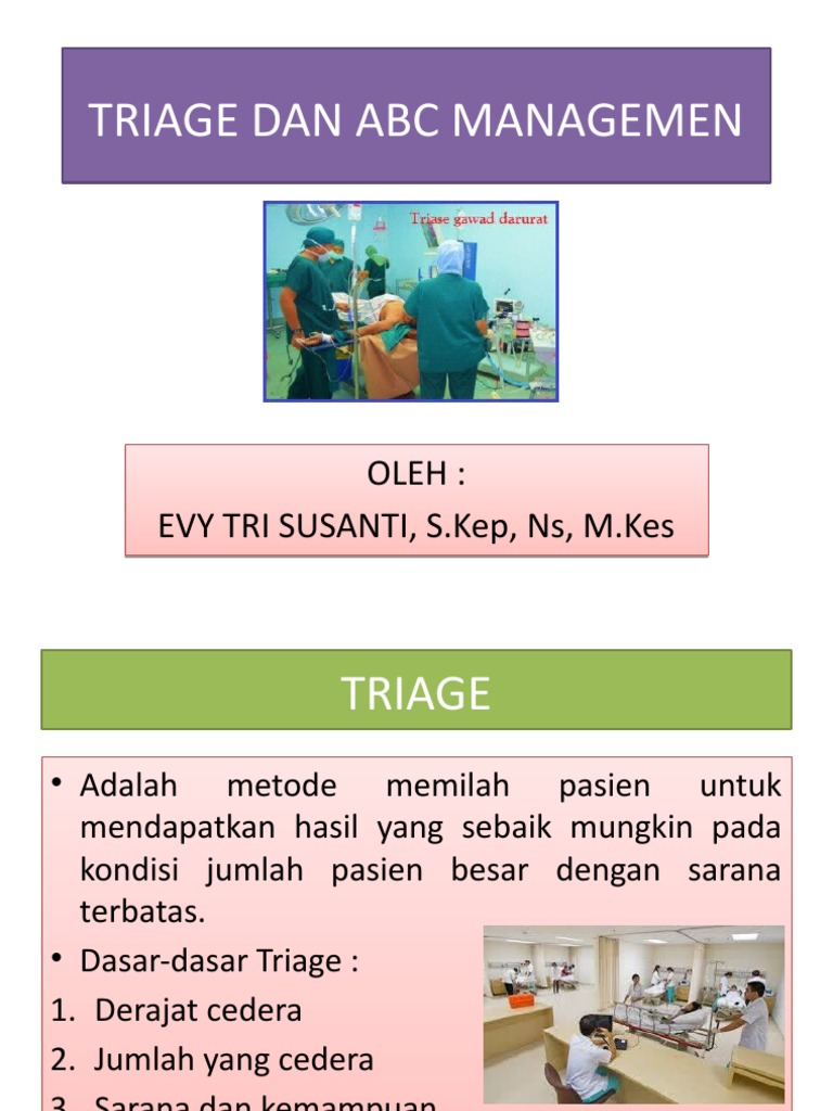 Triage Dan Abc Managemen | PDF